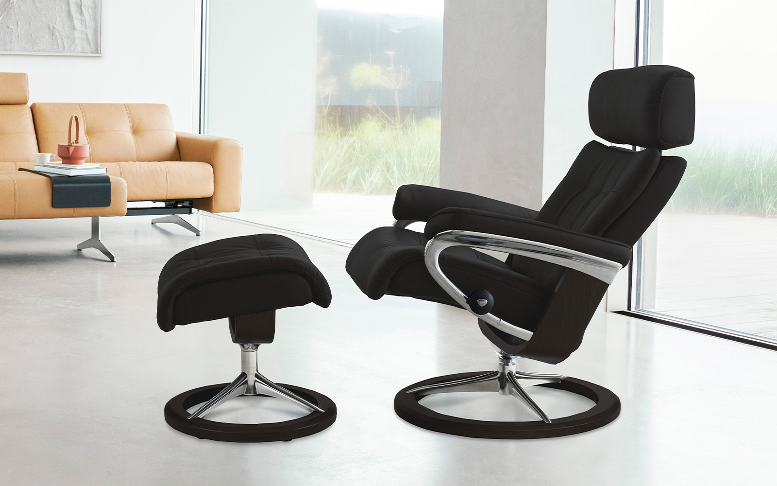 Stressless Erik lænestol med Signature stel | Mobler.dk