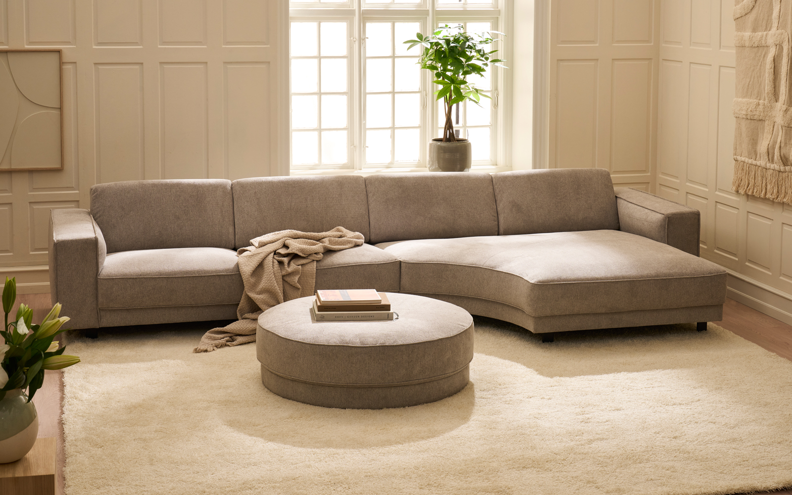 Samba Day sofa med chaiselong rund med RIO arm | Mobler.dk